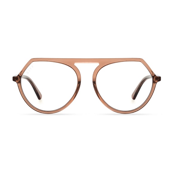 Diff Eyewear | Accessories | Diff Ellis Vintage Crystal Blue Light ...